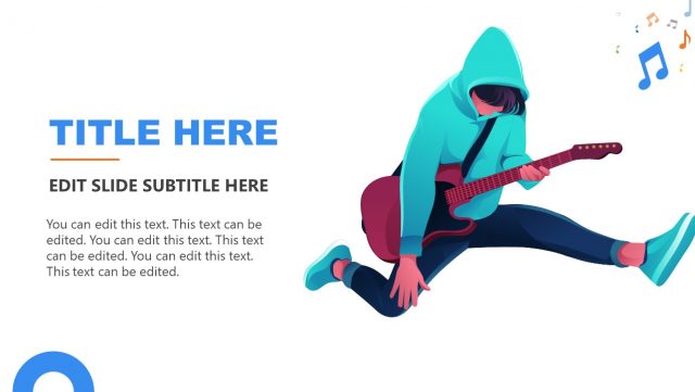 Music Band Guitarist PowerPoint Slide - SlideModel