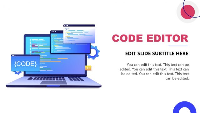 Code Editor Slide - PowerPoint Template - SlideModel
