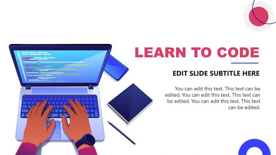 Learn To Code Slide - How To Code Template - SlideModel