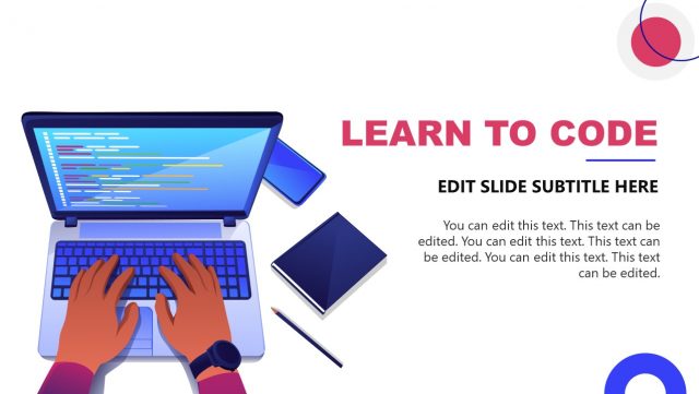 Learn To Code Slide - How To Code Template - SlideModel