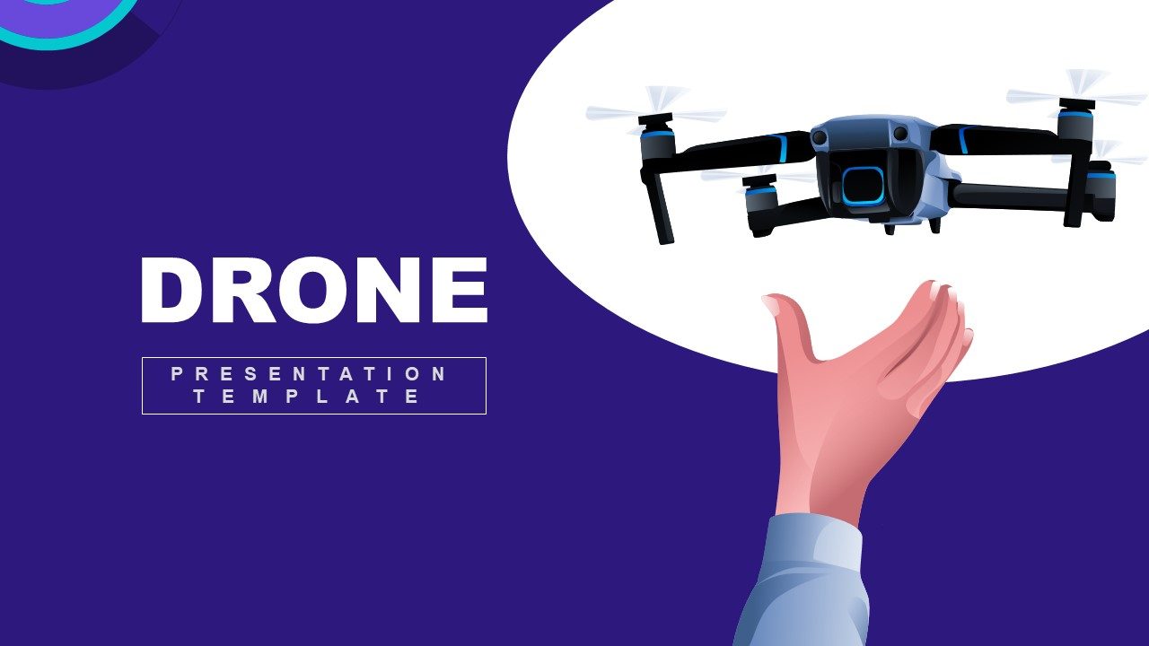 Title Slide - Drone PowerPoint Template - SlideModel