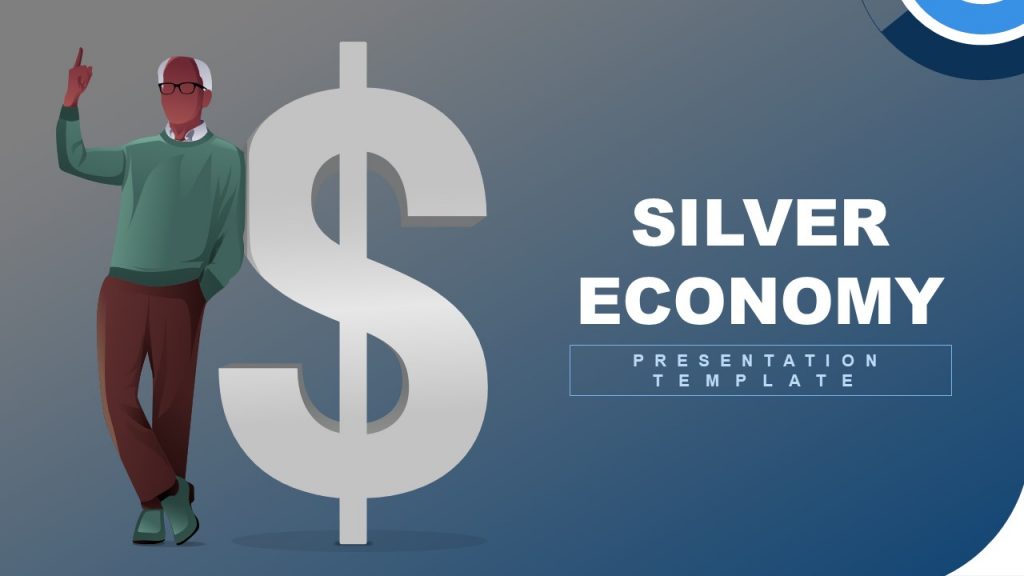 Silver Economy PPT Template - Cover Slide - SlideModel