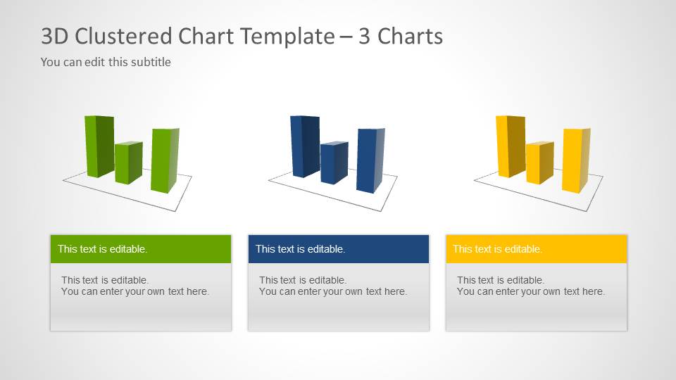 3D Clustered Chart Template for PowerPoint - SlideModel
