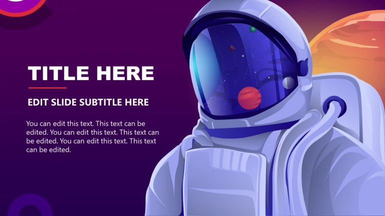 Astronaut Visual Slide for PowerPoint - SlideModel