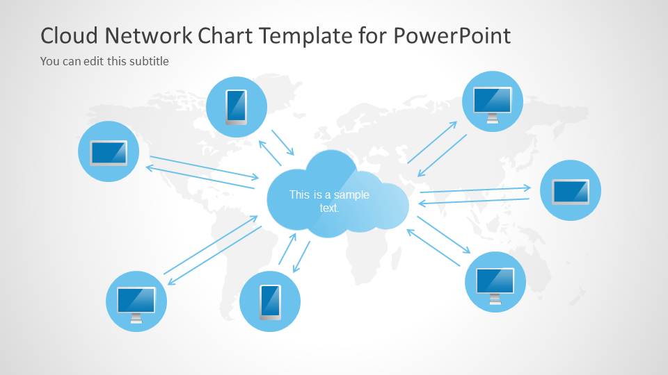 Cloud Network Template for PowerPoint