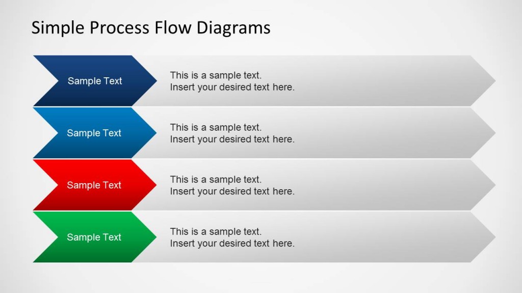 Chevron Slide Design with Process Flow for PowerPoint - SlideModel