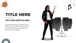 Orchestra Scenes PPT Template Layout - SlideModel