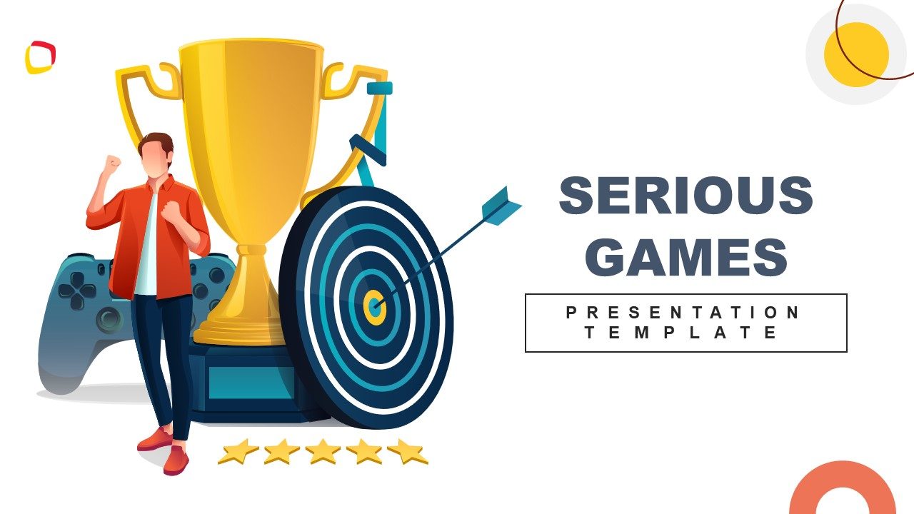 Serious Games PPT Template Cover Slide - SlideModel