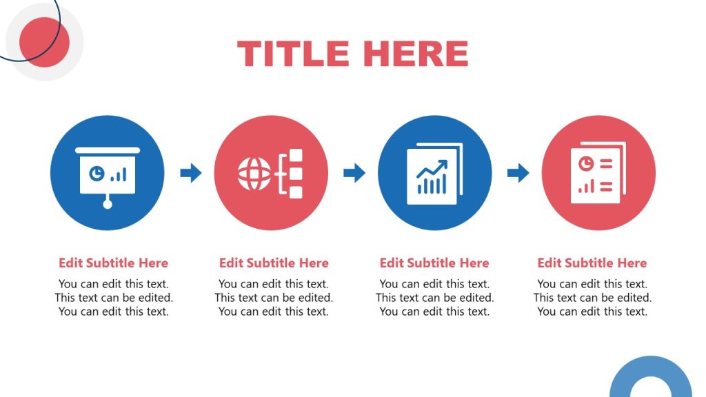 Red & Blue Circles Diagram - Public Speaking Template - SlideModel
