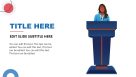 Slide with Rostrum Illustration - Public Speaking Slide Template ...