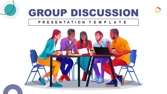 Cover Slide for Group Discussion Template - SlideModel