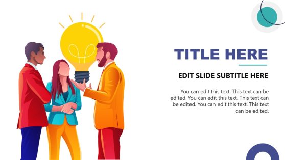 Bulb Infographic Slide for Group Discussion Presentation - SlideModel