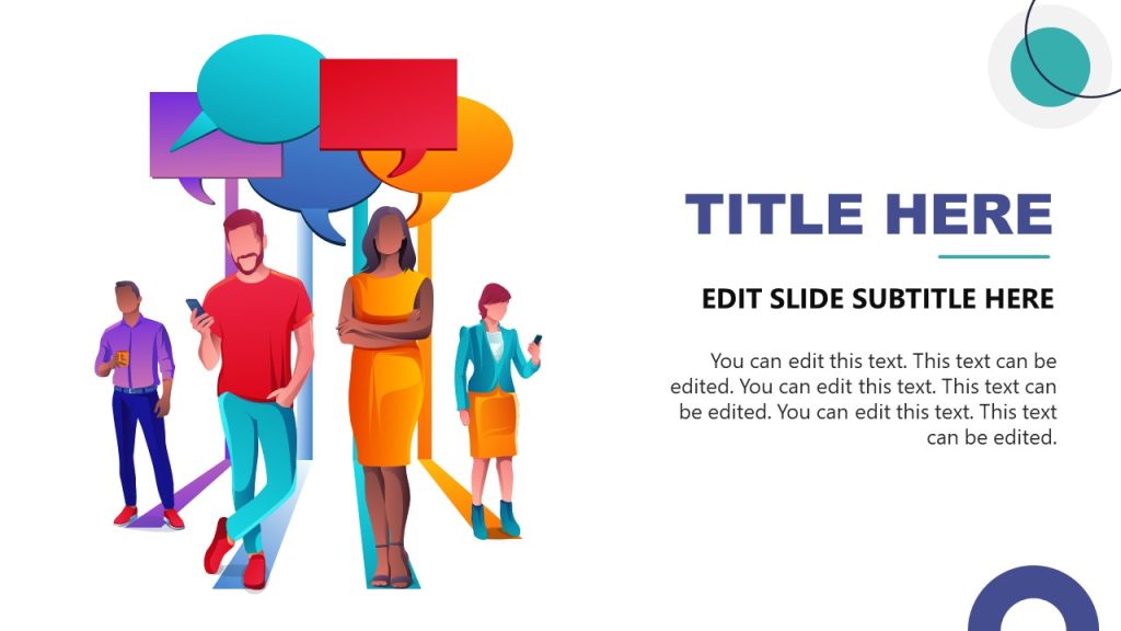 Human Group Illustration Slide for PPT - SlideModel