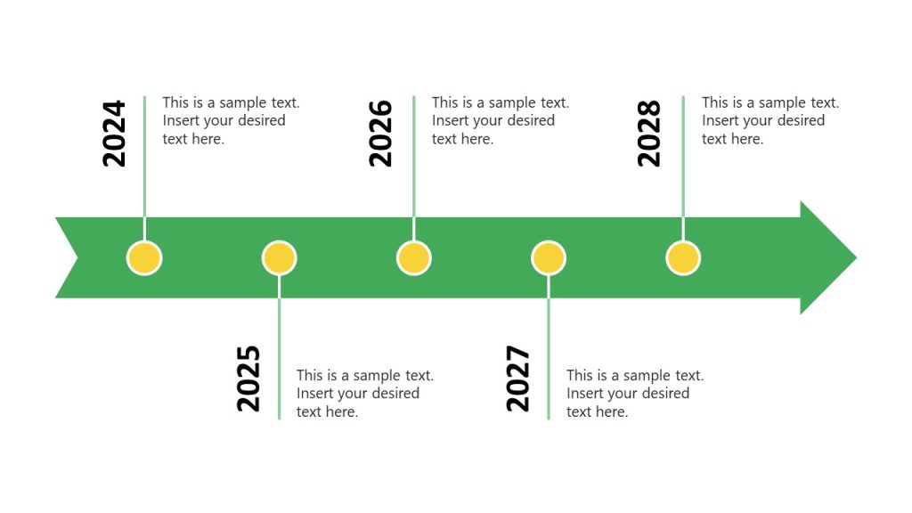 Arrow Timeline Diagram with Milestones - Science Lab Slide Deck ...