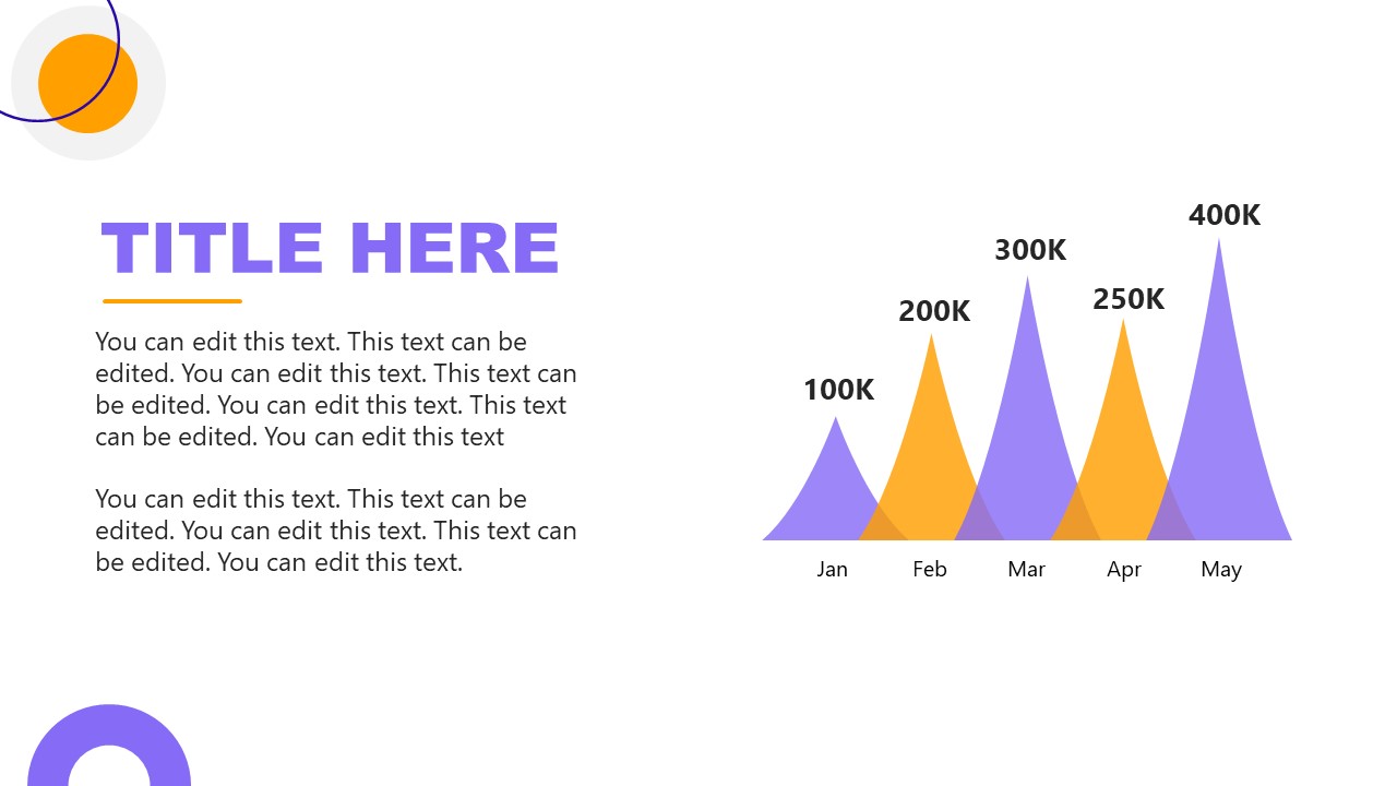Editable Text & Chart Slide - Growth Hacking Template - SlideModel Editable Text & Chart Slide - Growth Hacking Template - SlideModel