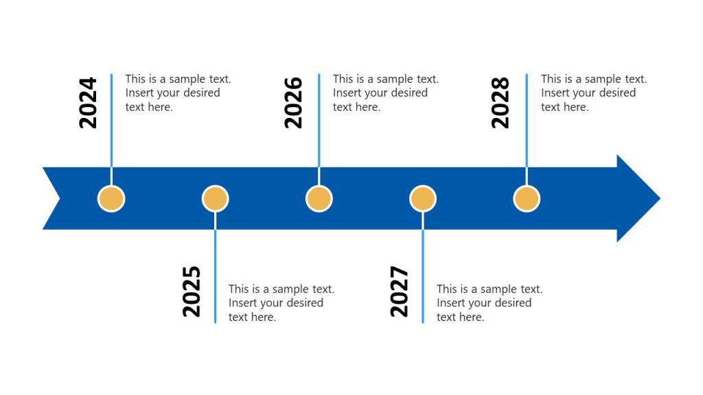 Shipping Industry Template - Horizontal Timeline Slide - SlideModel