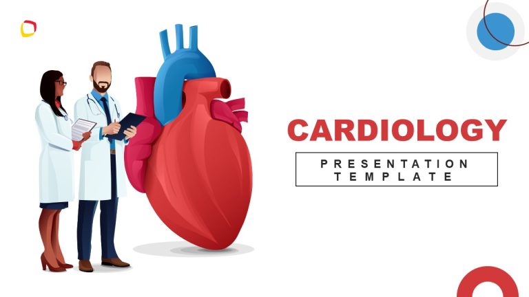 Cardiology PPT Template - Title Slide - SlideModel