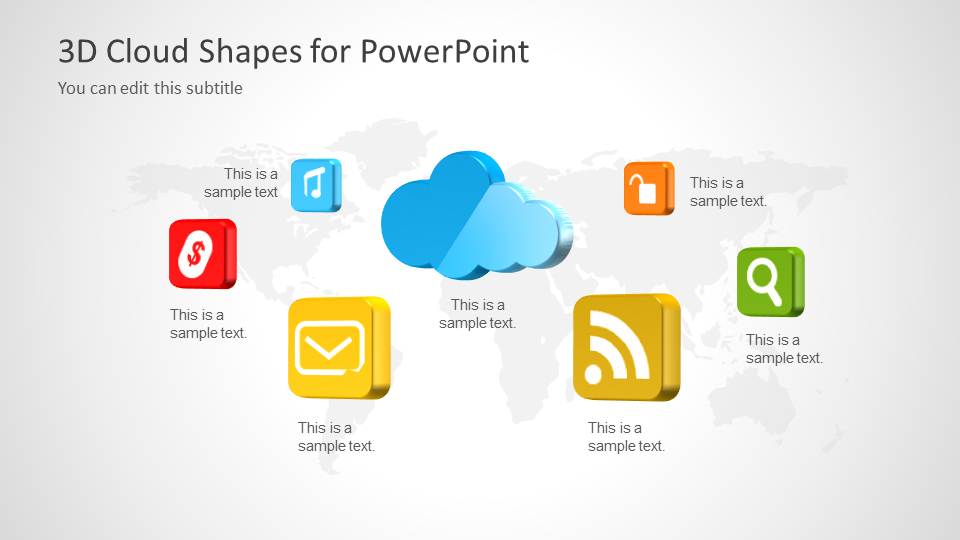 3D Cloud Shapes for PowerPoint - SlideModel