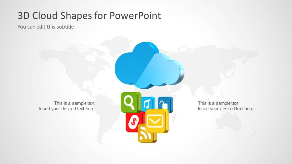 3D Cloud Shapes for PowerPoint - SlideModel