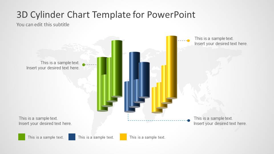 3D Cylinder Chart Template for PowerPoint - SlideModel