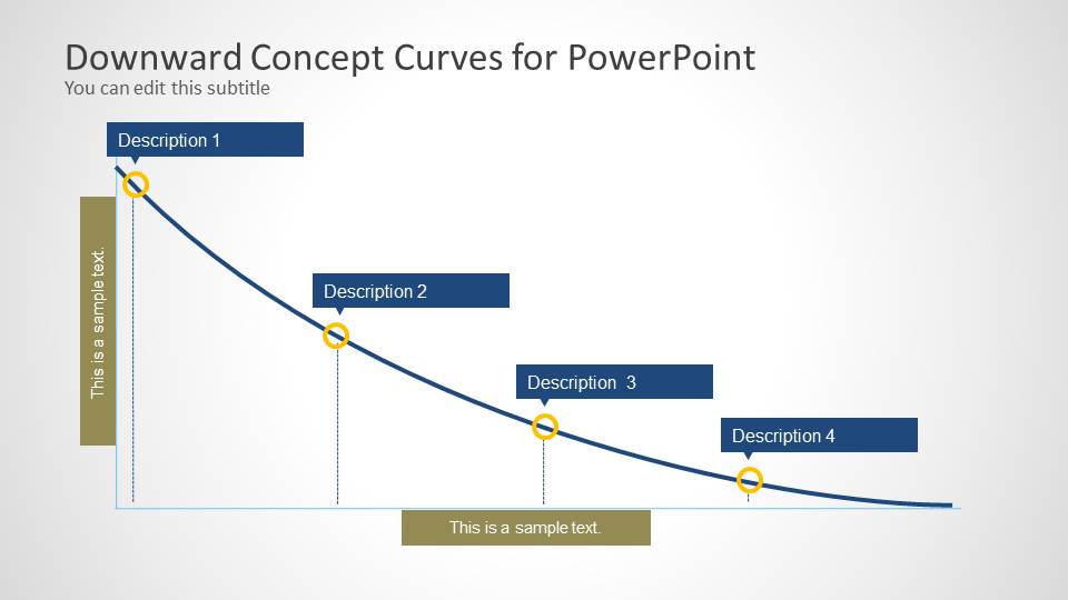 Downward Curves for PowerPoint - SlideModel