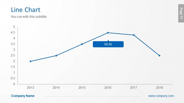 Line Chart PowerPoint Slide Design - SlideModel