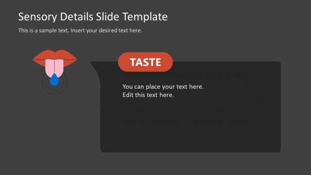 Taste Presentation Slide - Tongue Diagram - SlideModel