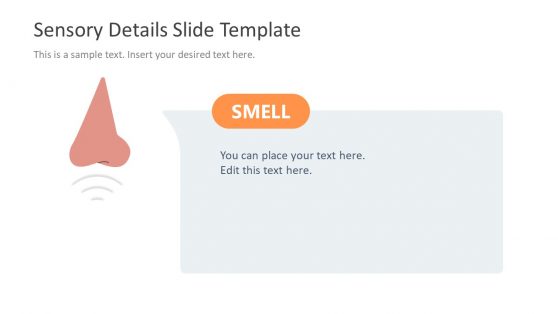 Smell Slide - Sensory Details Template - SlideModel