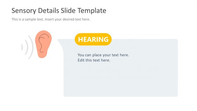 Hearing Slide - Ear Illustration Slide - SlideModel