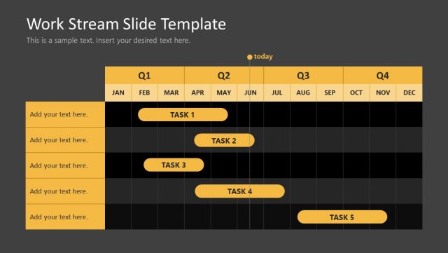 Editable Work Stream Slide PPT Template - SlideModel