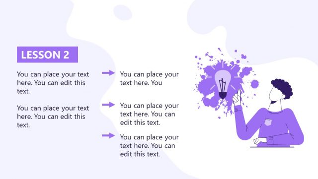 Lesson Two Editable Slide Template for PPT - SlideModel
