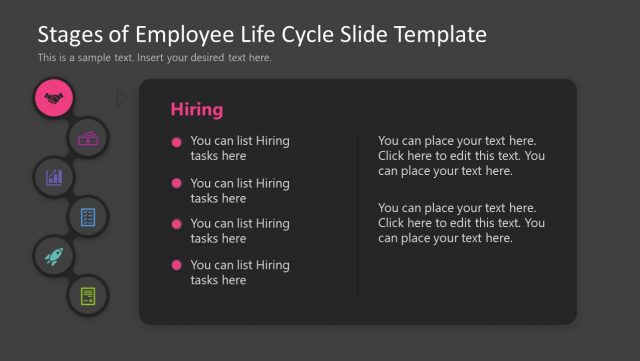 Hiring Stage - Employee Life Cycle for PowerPoint Slide Template ...