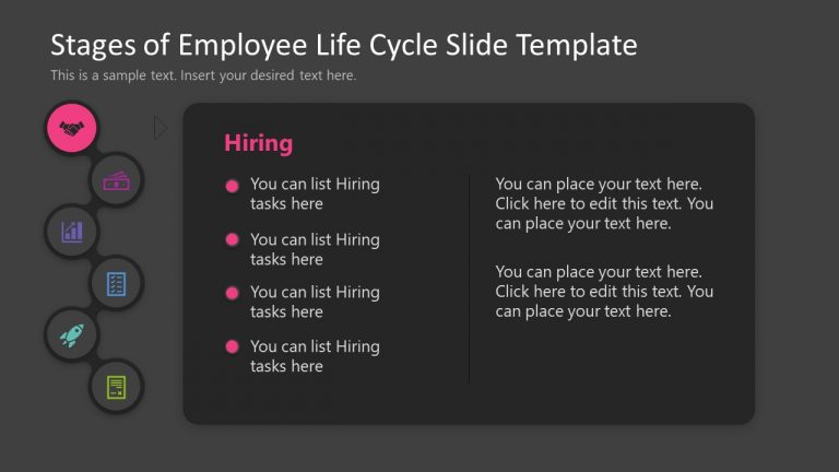 Hiring Stage - Employee Life Cycle for PowerPoint Slide Template ...