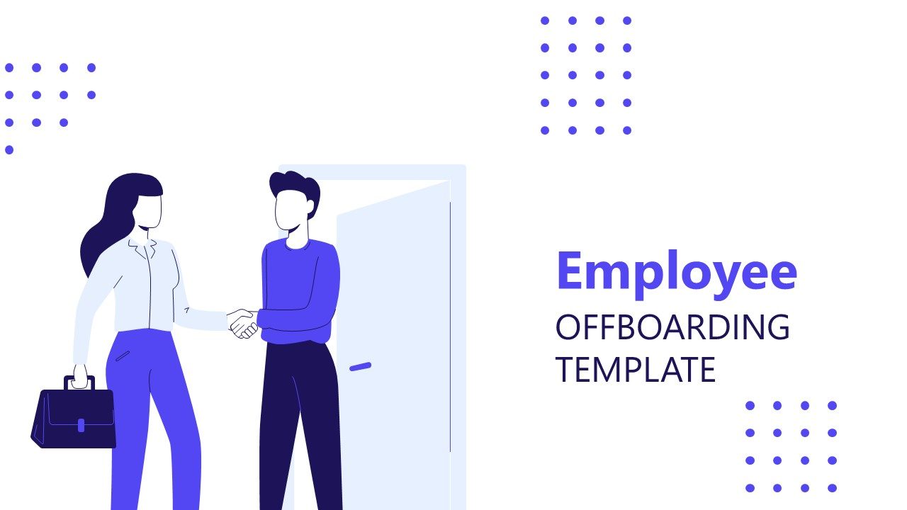Cover Slide for Employee Offboarding Presentation - White Background ...
