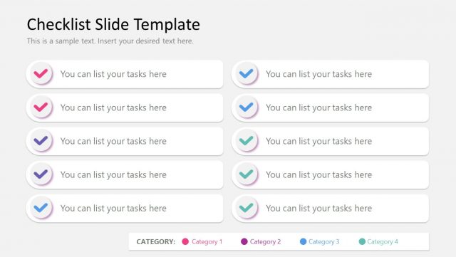 Two Columns Slide with Checklist Rows - SlideModel