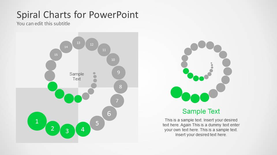 Spiral Chart Diagram for PowerPoint - SlideModel