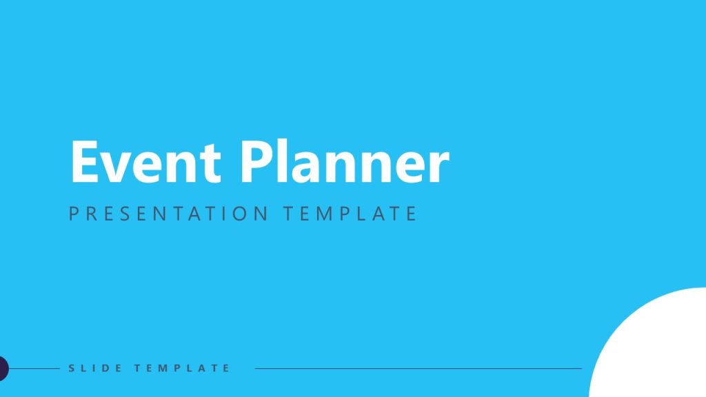 Event Planner Presentation Slide Template - Cover Slide - SlideModel