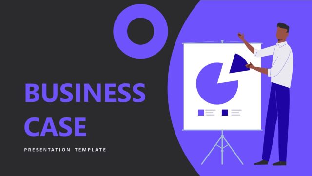 Business Case PowerPoint Presentation Template - Title Slide - SlideModel