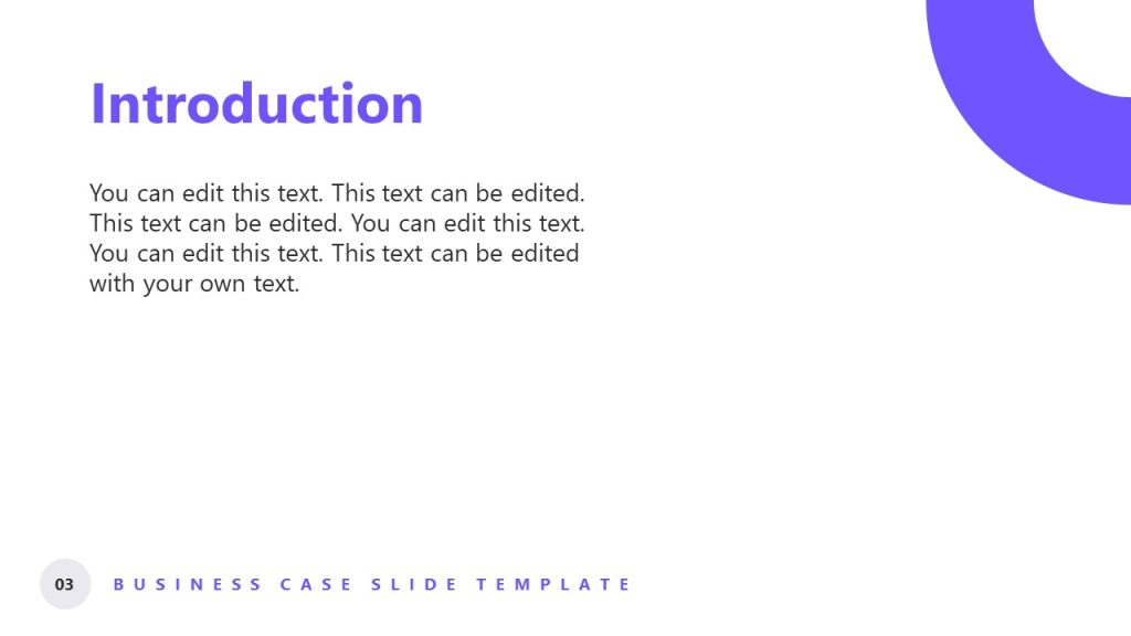 Introduction Slide for Business Case Presentation - SlideModel