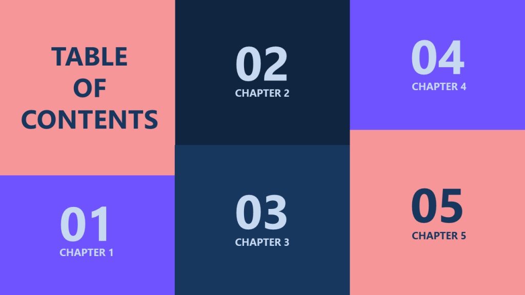 PPT Template for Creative Table of Contents - SlideModel