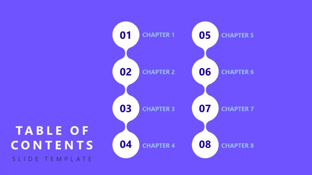 Editable PowerPoint Template for Creative Table of Contents - SlideModel