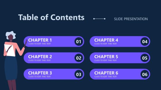 PowerPoint Template for Creative Table of Contents - SlideModel
