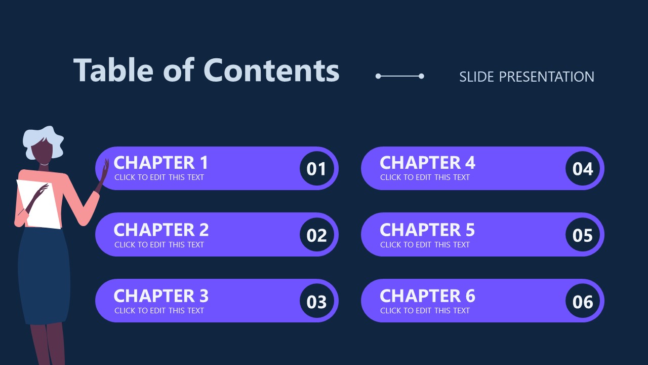 Creative Table of Contents PowerPoint Template