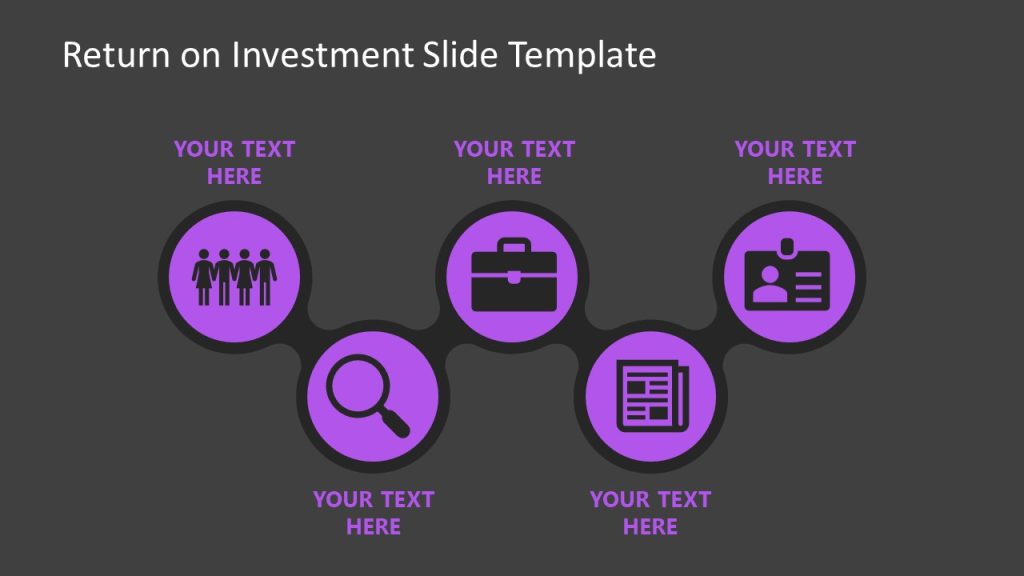 Connected Circles Diagram - Return on Investment Template - SlideModel