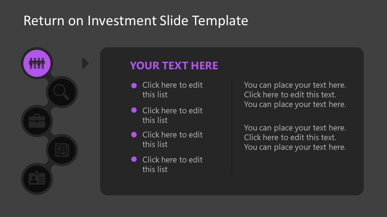 Return on Investment (ROI) Slide Template for PowerPoint