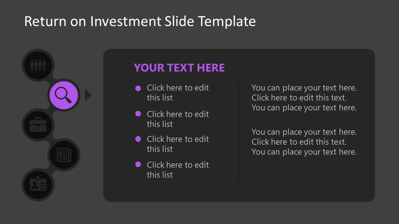 Return on Investment (ROI) Slide Template for PowerPoint