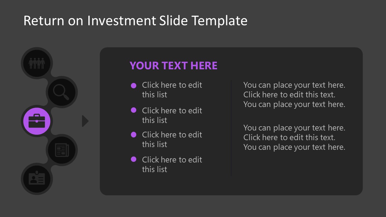Return on Investment (ROI) Slide Template for PowerPoint