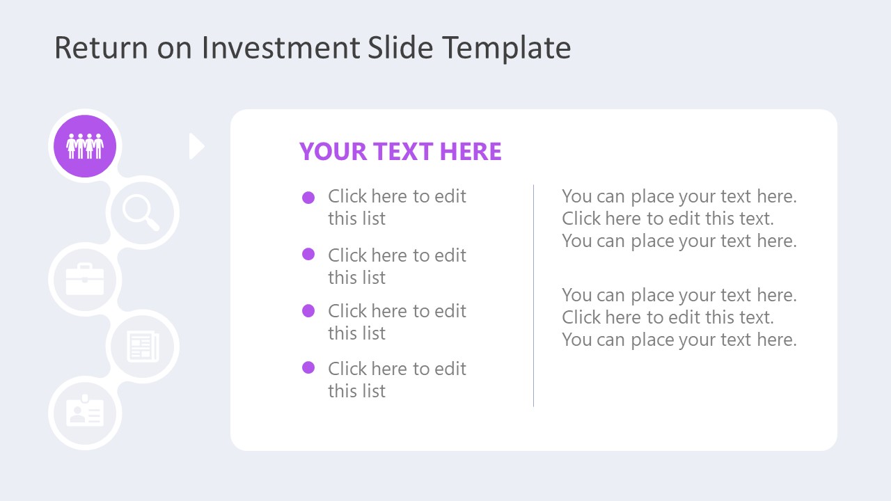 Return on Investment (ROI) Slide Template for PowerPoint