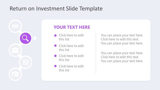 Return on Investment PPT Template - Spotlight Effect Slide - SlideModel