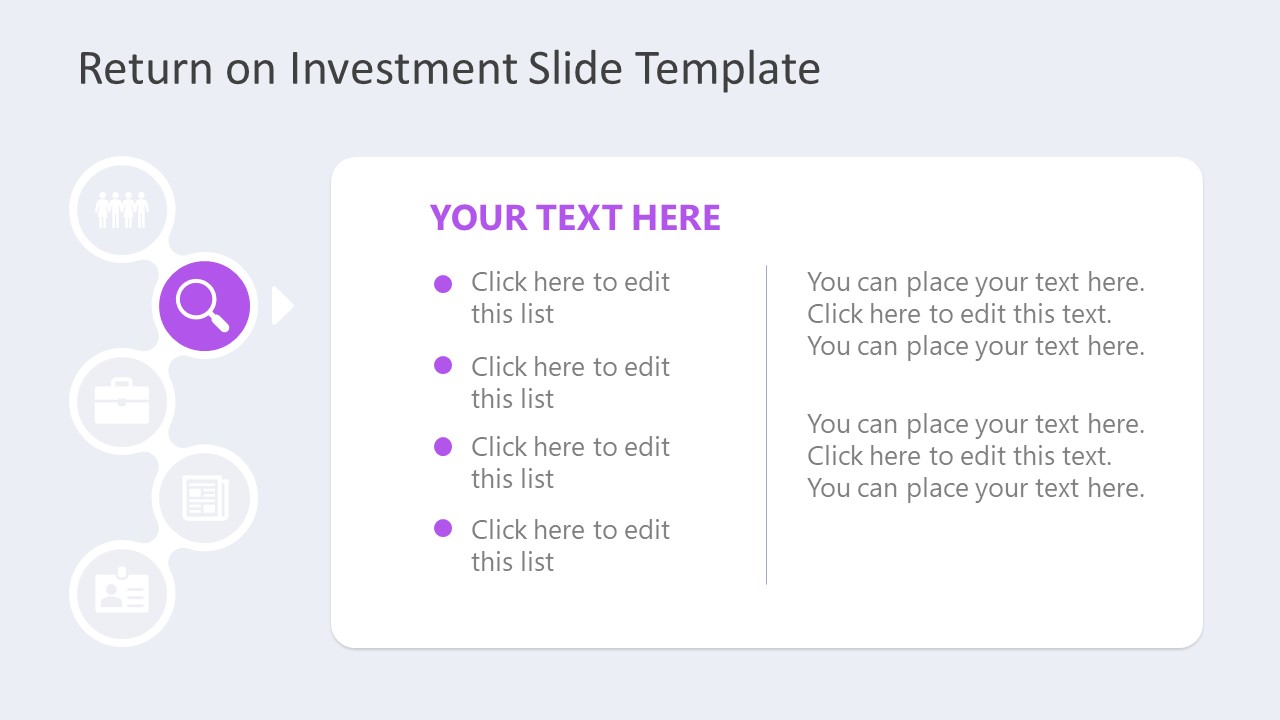 Return on Investment (ROI) Slide Template for PowerPoint